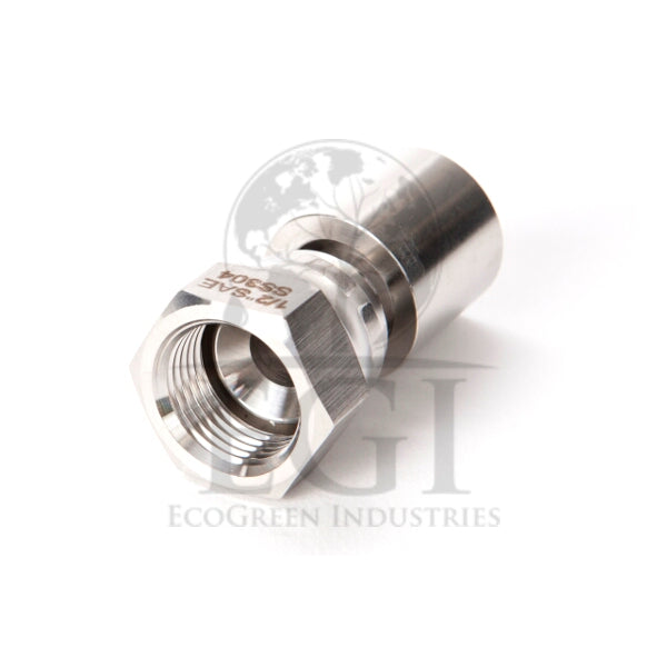 1/2" SAE Female Fitting for 1/2" Custom Hose – HighPrecisionGas.com
