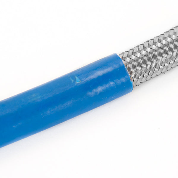 3/8" Blue PVC Coated Stainless Steel Braided Hose – HighPrecisionGas.com