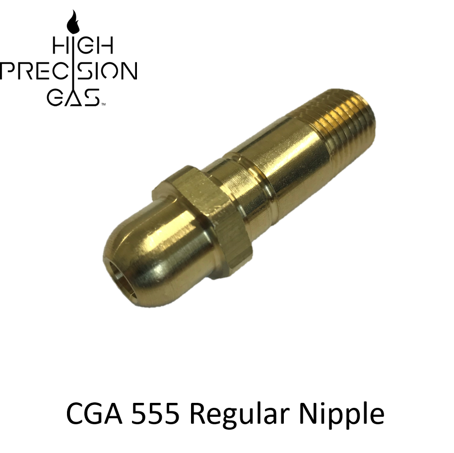 CGA 555 Regular Valve Nipple – HighPrecisionGas.com