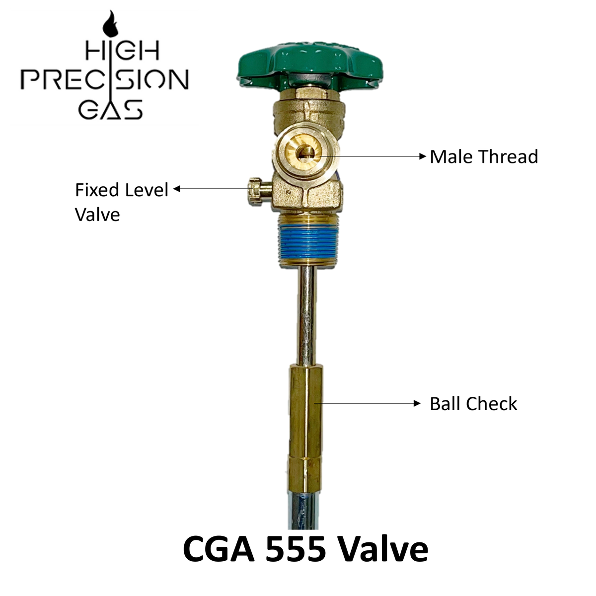 CGA 555 3/4 Inch NGT Liquid Service Valve – HighPrecisionGas.com
